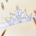 Fairy Paper Crown Princess Colouring Printable Kids Craft Queen Costume ...