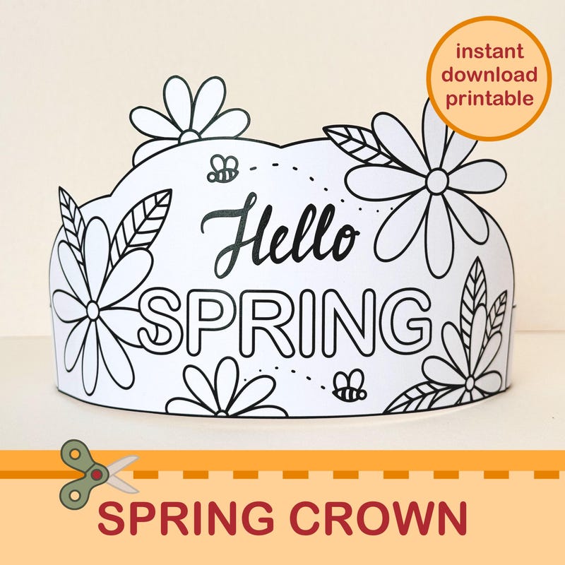 Hello Spring Clipart - Etsy