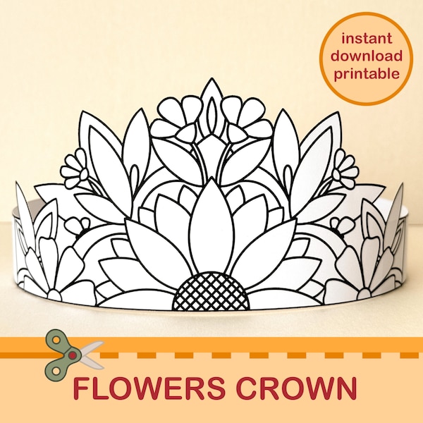 Flower Crown Headband - Etsy