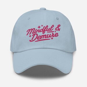 Very Demure Mindful Soft Girl Aesthetic Y2K Hat, Cute Classy 90s Cap ...