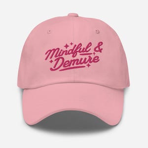 Very Demure Mindful Soft Girl Aesthetic Y2K Hat, Cute Classy 90s Cap ...
