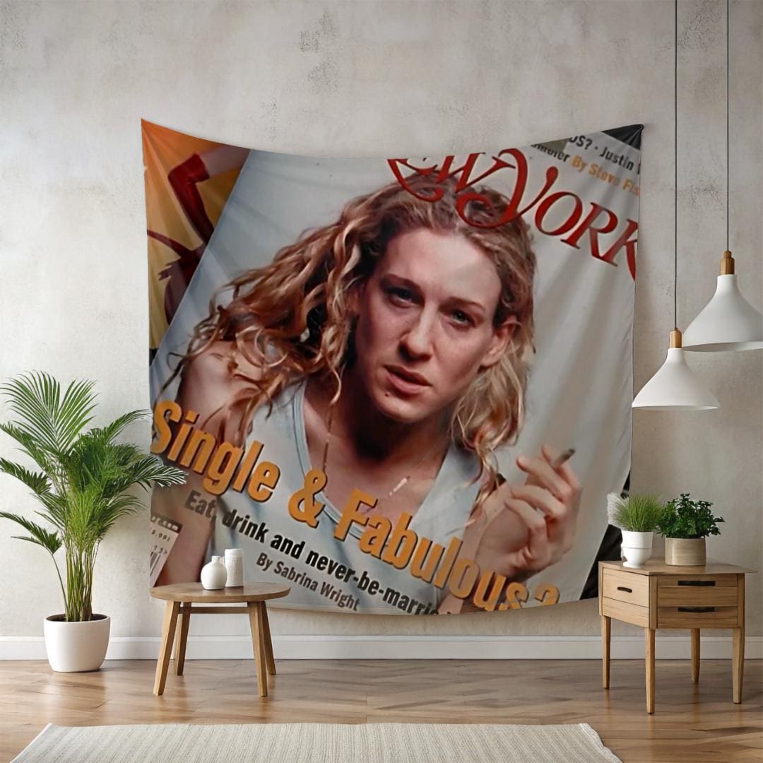 Funny Dorm Tapestry, Single and Fabulous, Carrie Bradshaw SATC ...