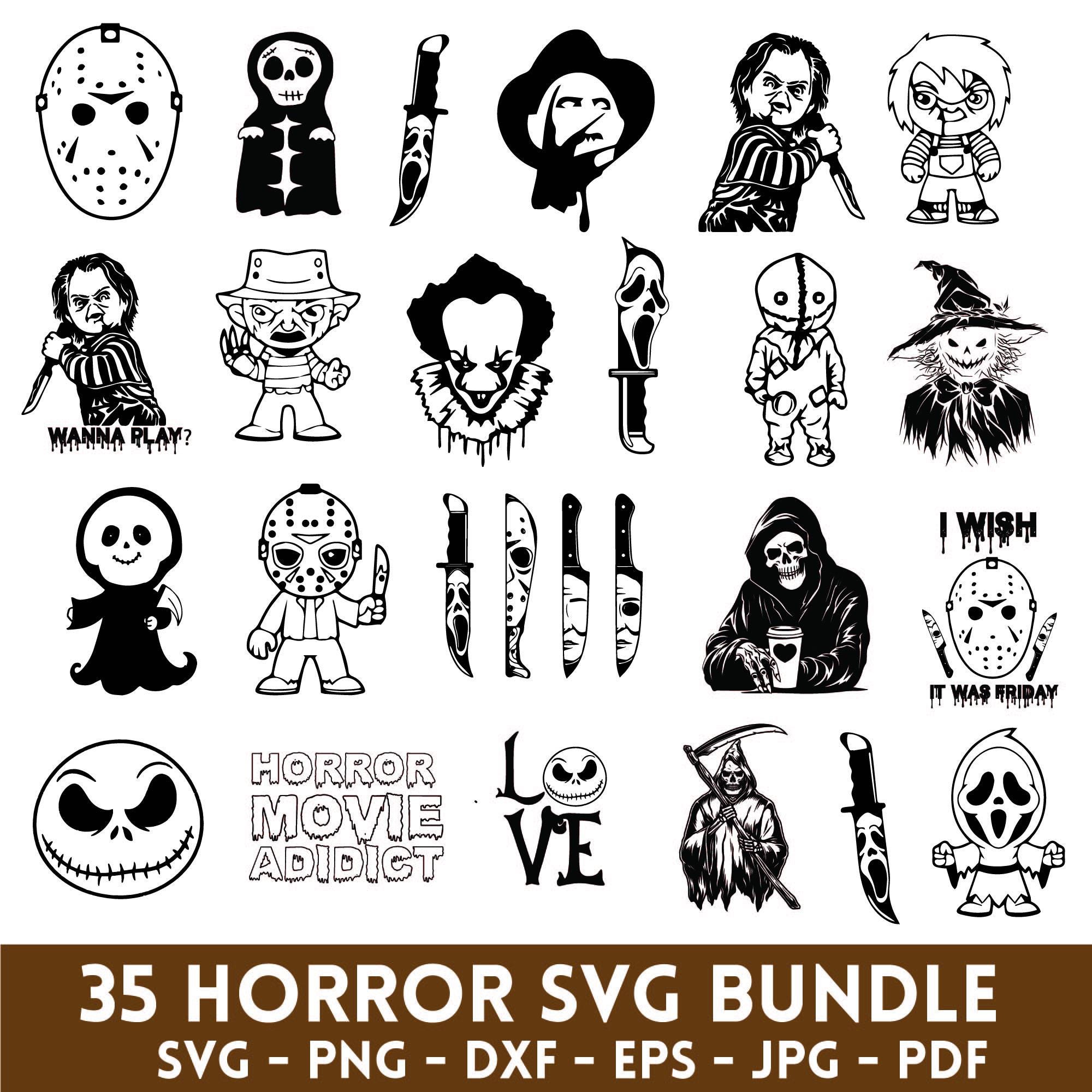 Horror SVG Bundle, Horror Characters SVG, Horror Movie Svg Bundle ...