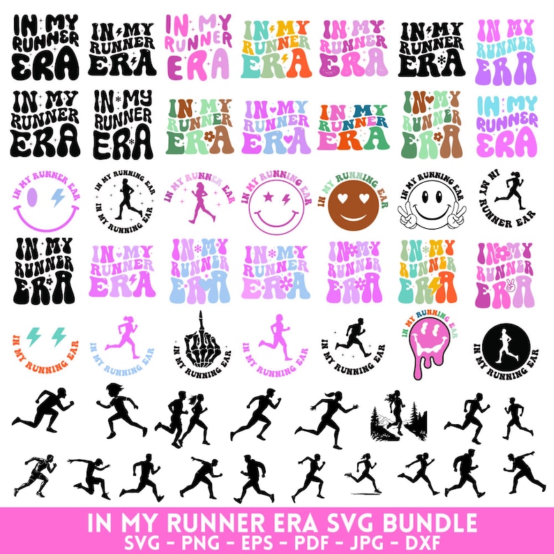 In My Runner Era Svg Bundle,runner Png Bundle,funny Runner Shirt ...