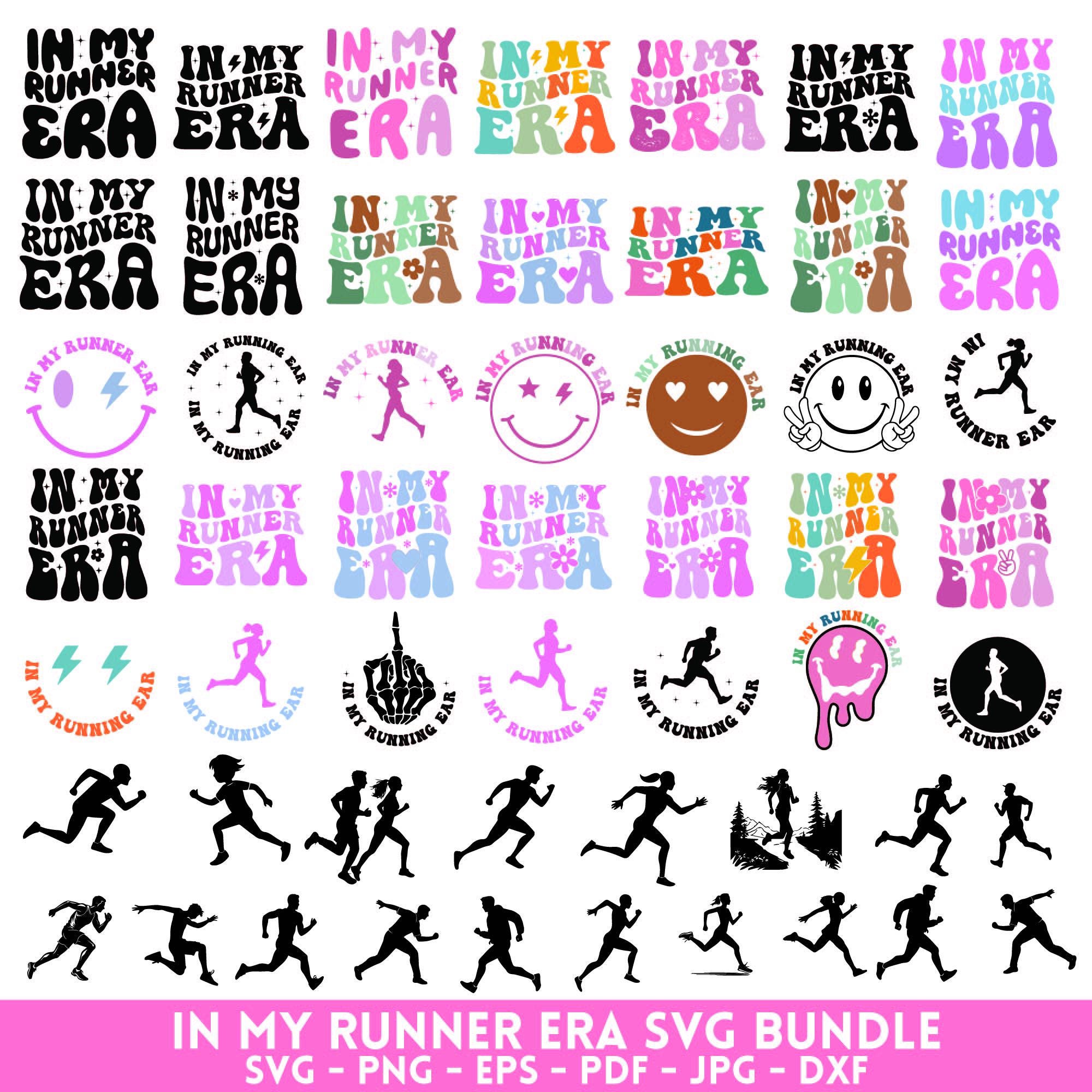 In My Runner Era Svg Bundle,runner Png Bundle,funny Runner Shirt ...