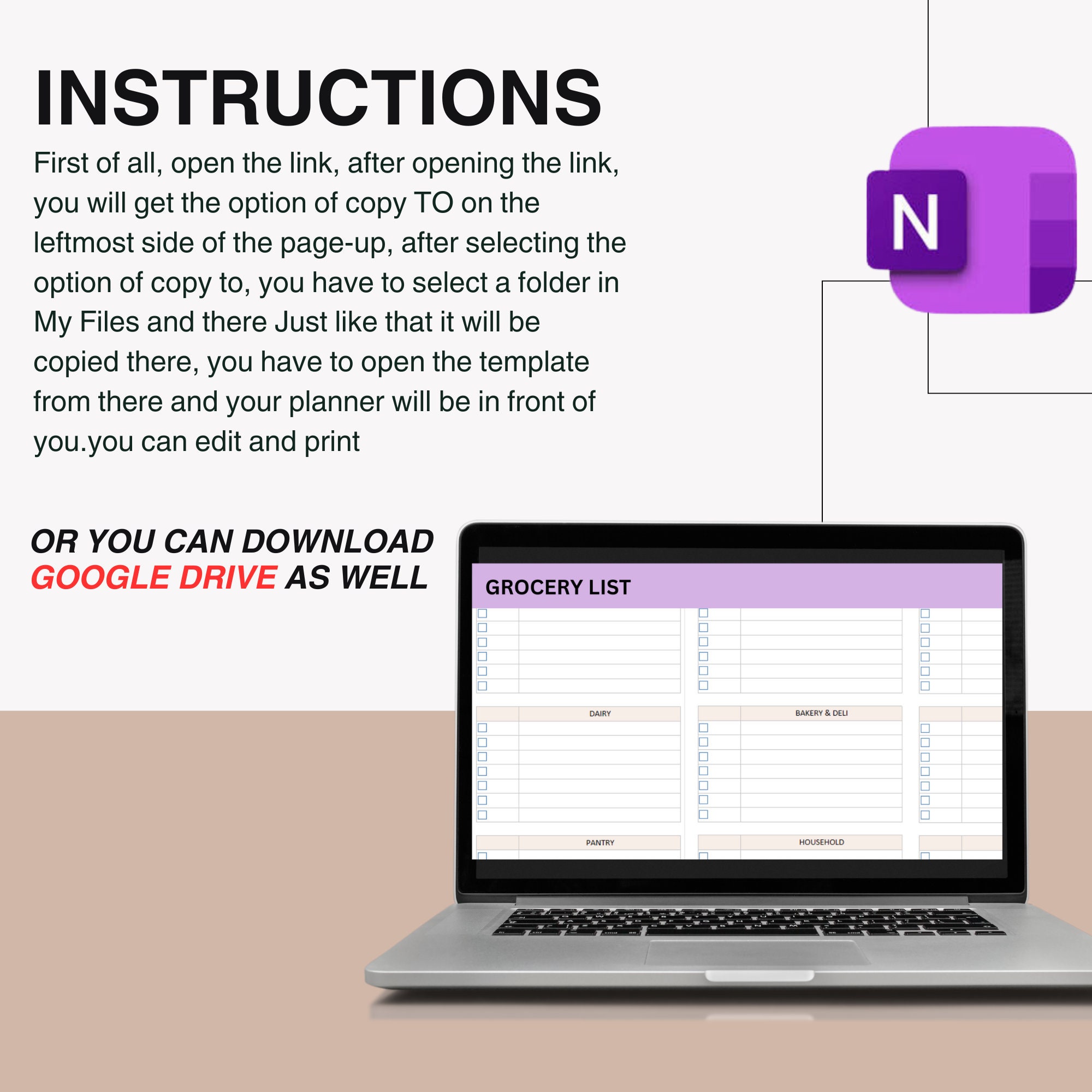 Onenote Planner, Corporate Planner Team, Minimalist Planner, Onenote ...