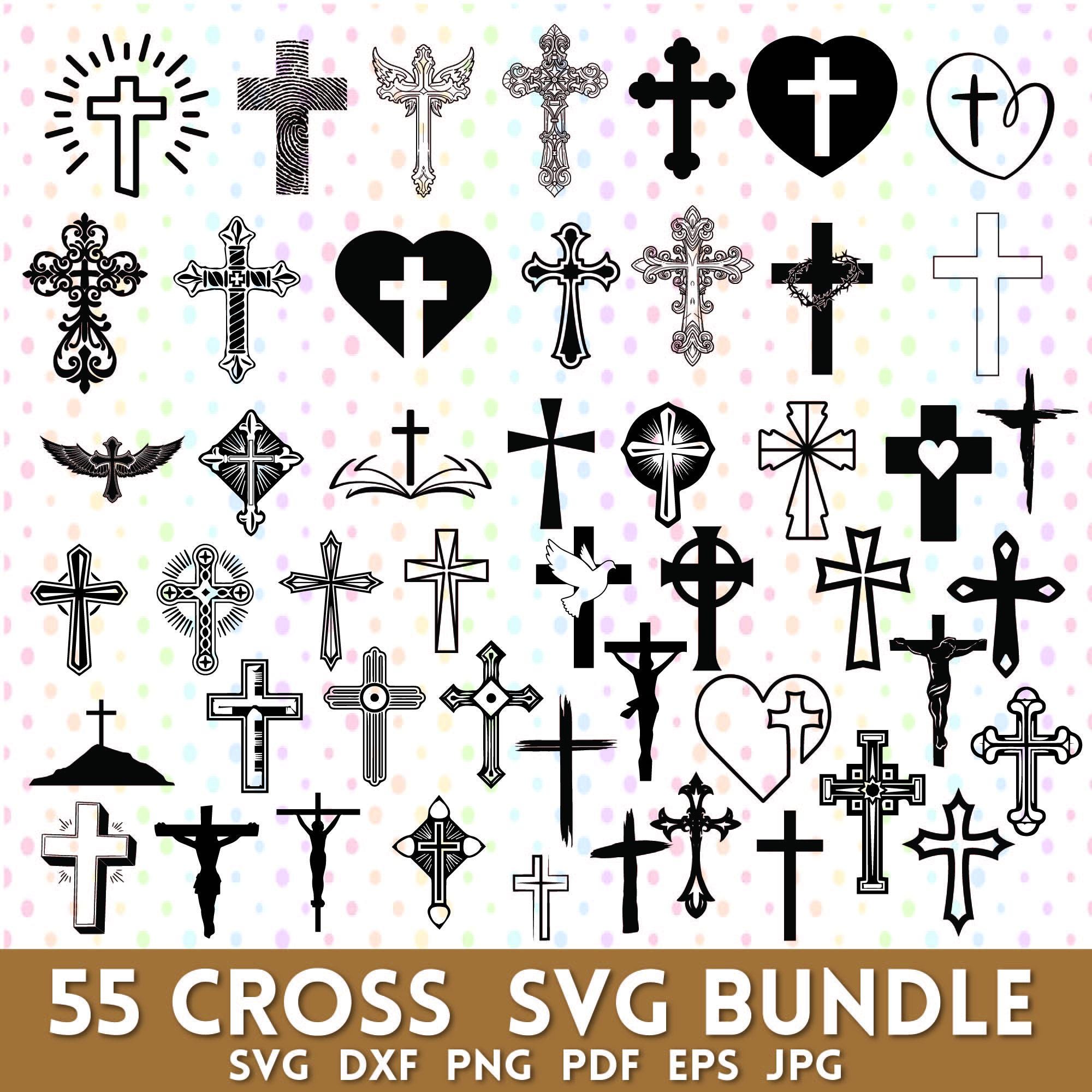 Cross Svg, Cross Svg Bundle, Cross Png,jesus Cross Svg, Cross Cricut ...