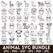 Animals Outline Svg,safari Animals Png,cute African Jungle Animal ...