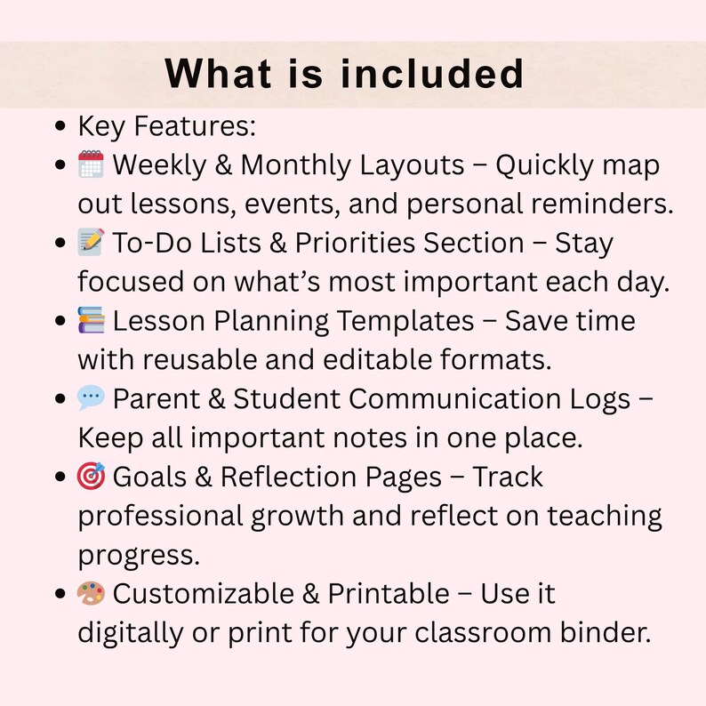 All-in-one Teacher Planner|daily Weekly Monthly Printable|digital ...