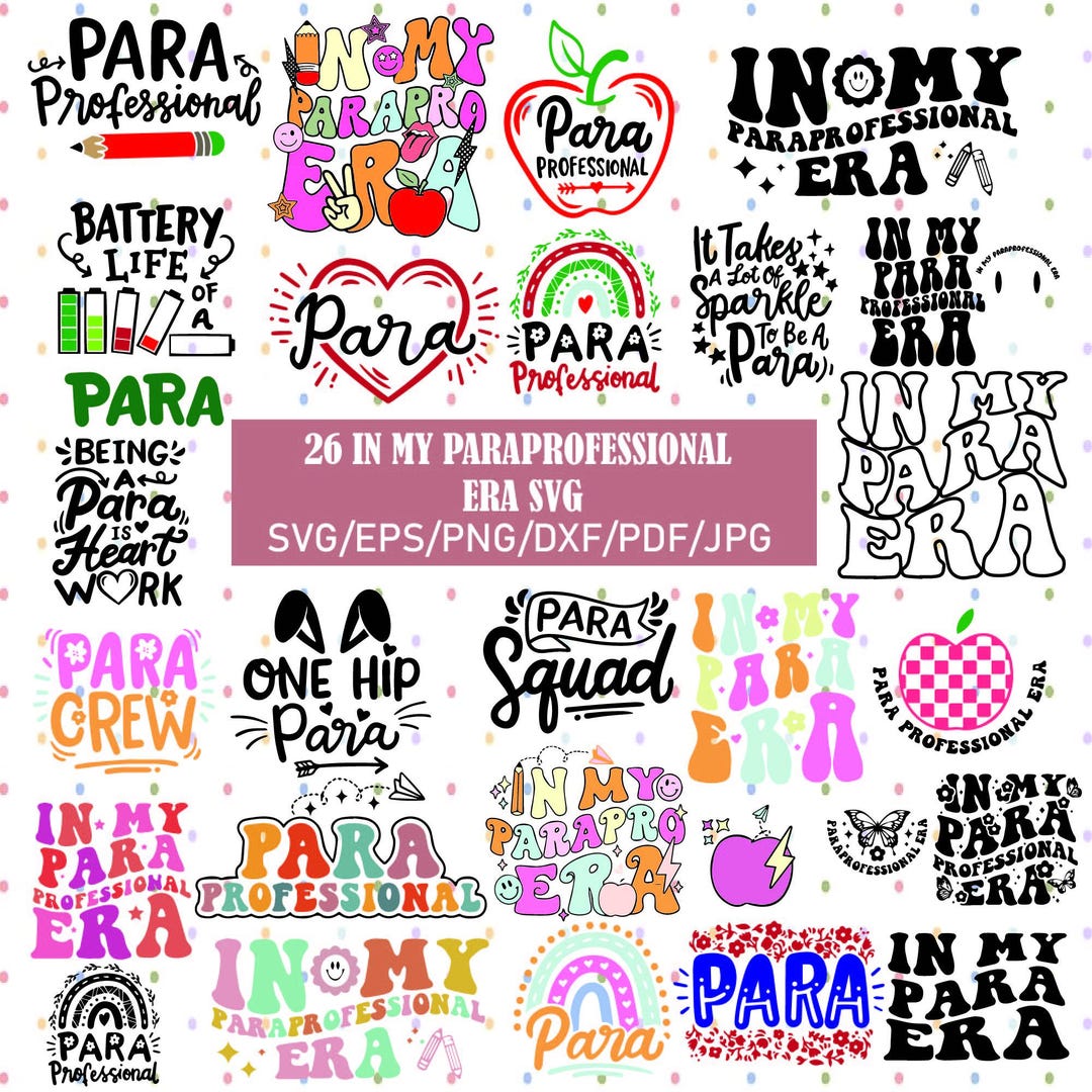 In My Paraprofessional Era Svg, Paraprofessional Svg, Paraprofessional ...