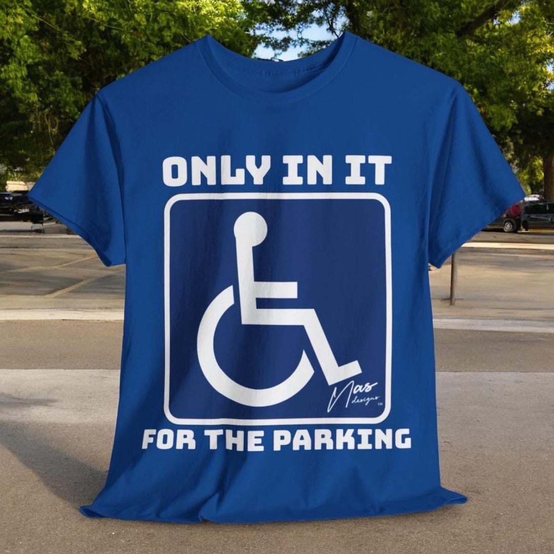 Handicap Parking Tee - Etsy