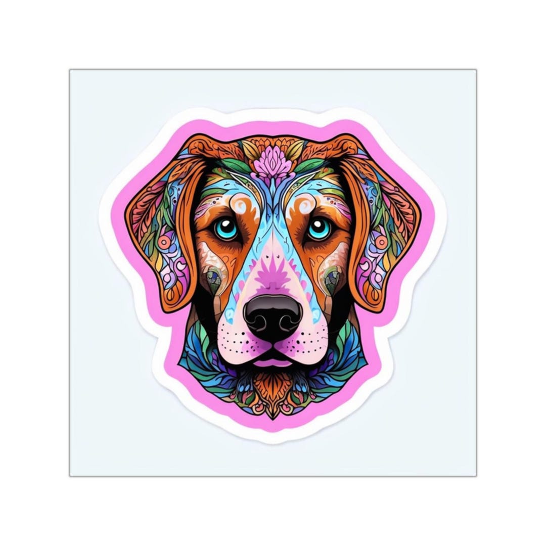 Colorful Dog Vinyl Stickers - Perfect for Pet Lovers and Gifts - Etsy