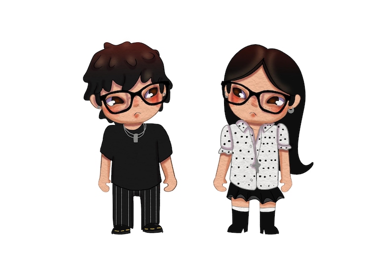 Hirono Custom Personalized Illustration | Room Decor | Valentine’s Day ...
