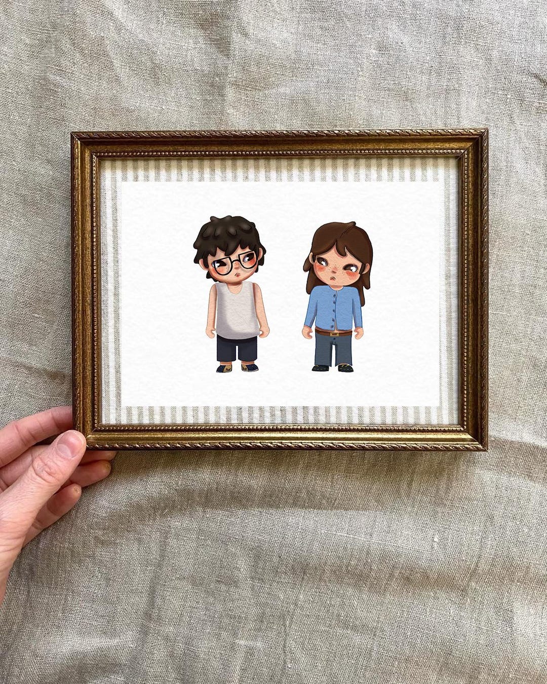 Hirono Custom Personalized Illustration | Room Decor | Valentine’s day ...