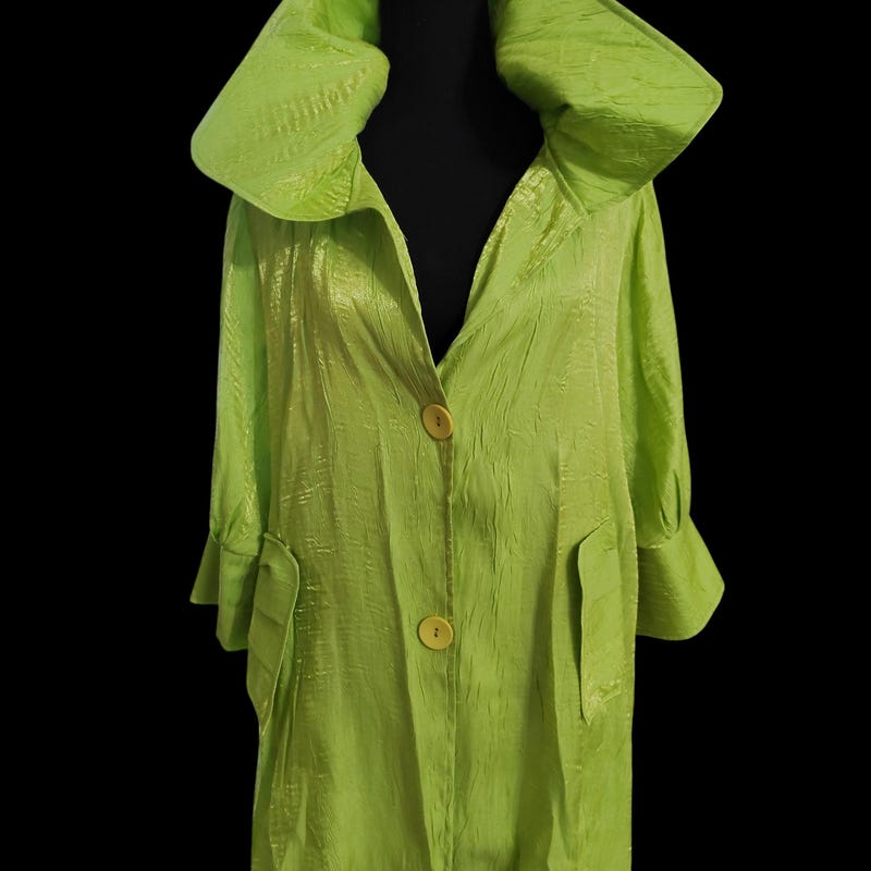 Pleat Back Swing Coat - Etsy