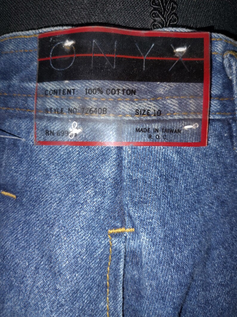 1980s Deadstock ONYX Denim Skirt - Etsy