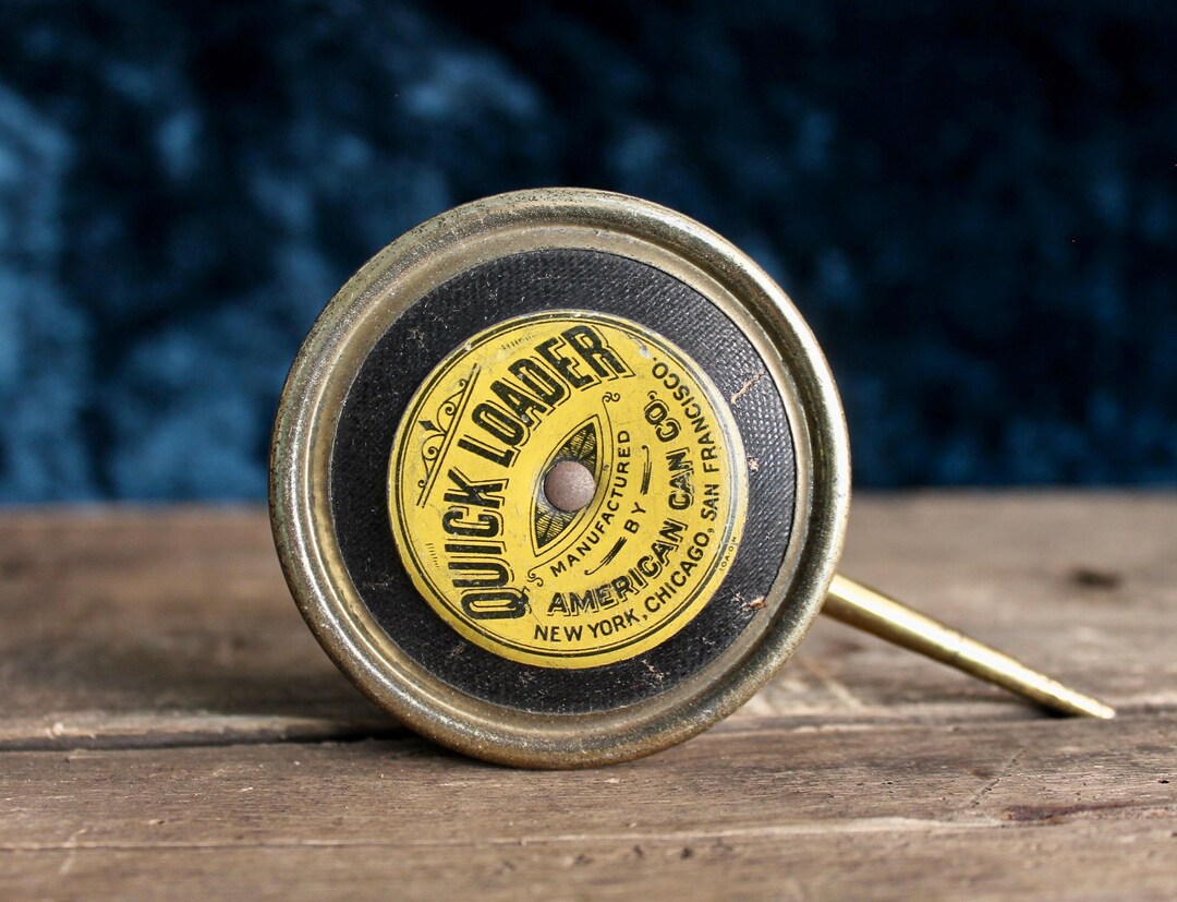 Vintage 1910s/1920s American Can Co Quick Loader Squeeze Tin Bellows ...
