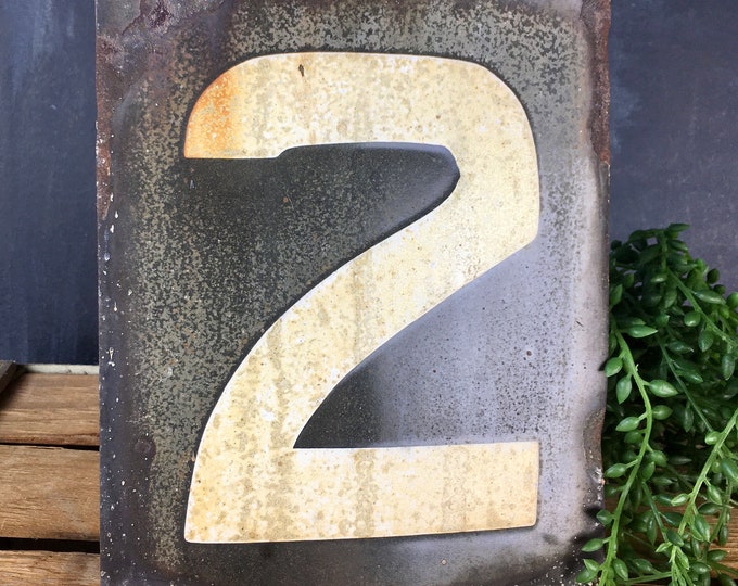 1930s Railroad Tract Marker Metal Sign #2, Salvaged From the Cm&stp RR ...