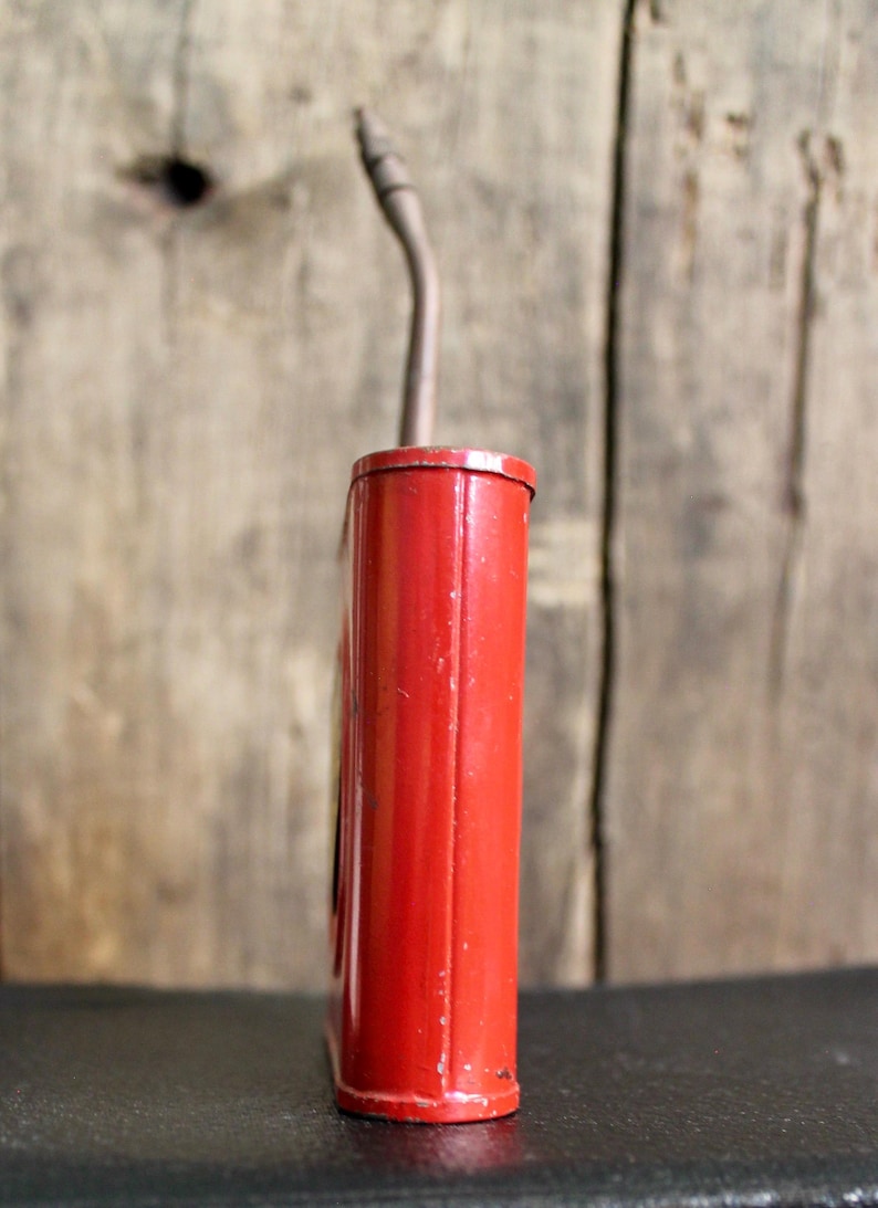 Vintage 1930s/1940s Red Valvespout Oil Can - Etsy