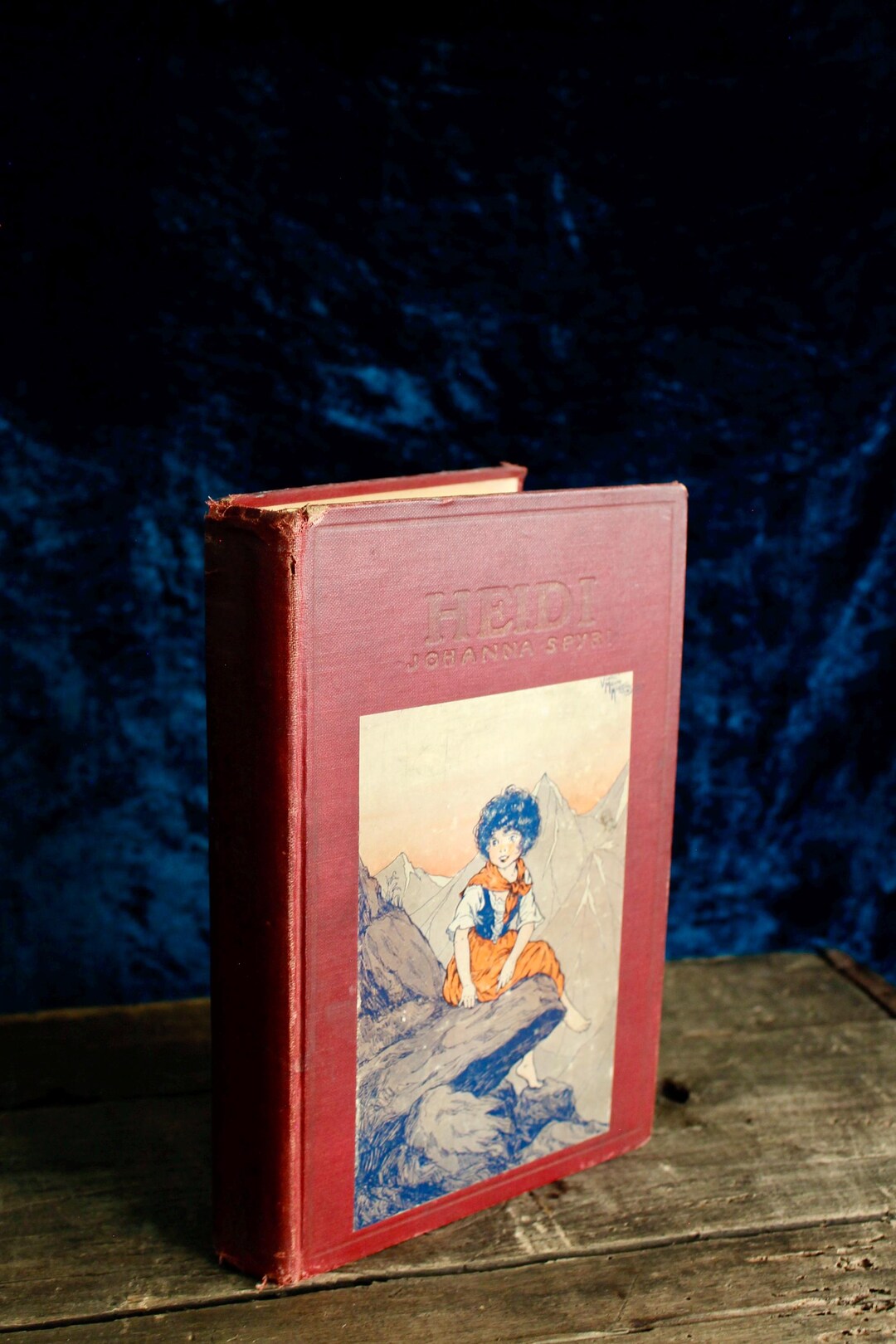 Vintage 1936 Hardcover Heidi by Johanna Spyri Illustrated 7th Printing ...