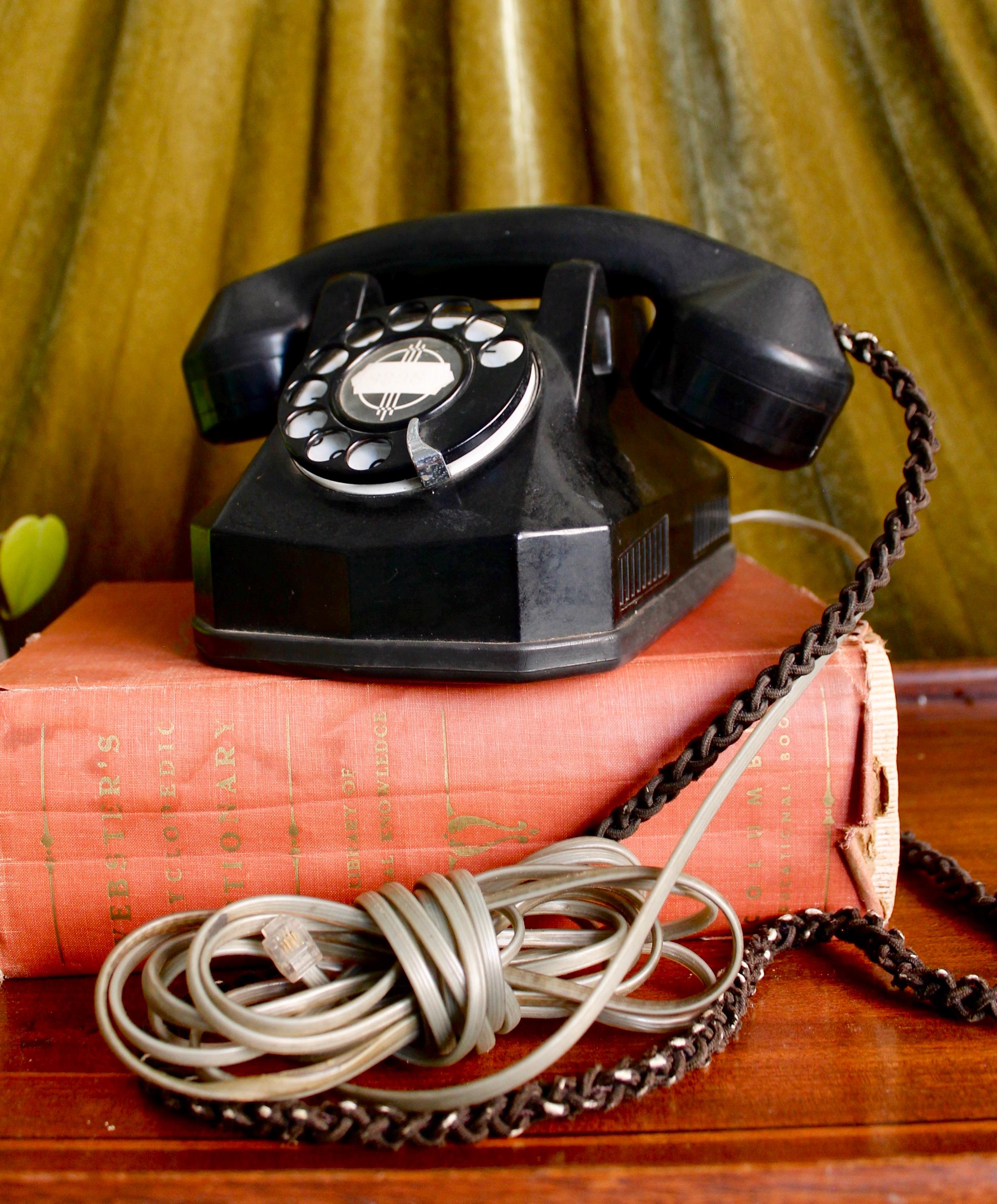 WORKING Vintage Mid-century 1940s/1950s MCM Bakelite Rotary Phone - Etsy