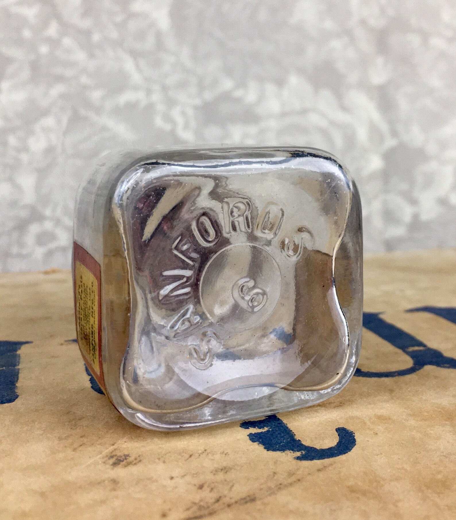 RARE 1800s Antique Sanfords Red Ink Bottle With Original Stopper and ...