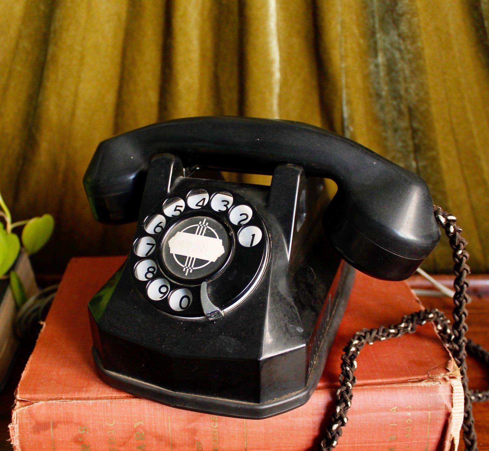WORKING Vintage Mid-century 1940s/1950s MCM Bakelite Rotary Phone - Etsy