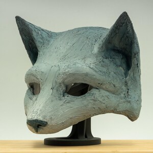 FOX Mask CLAY III Unique Piece. Animal Mask for Adults Original Design ...