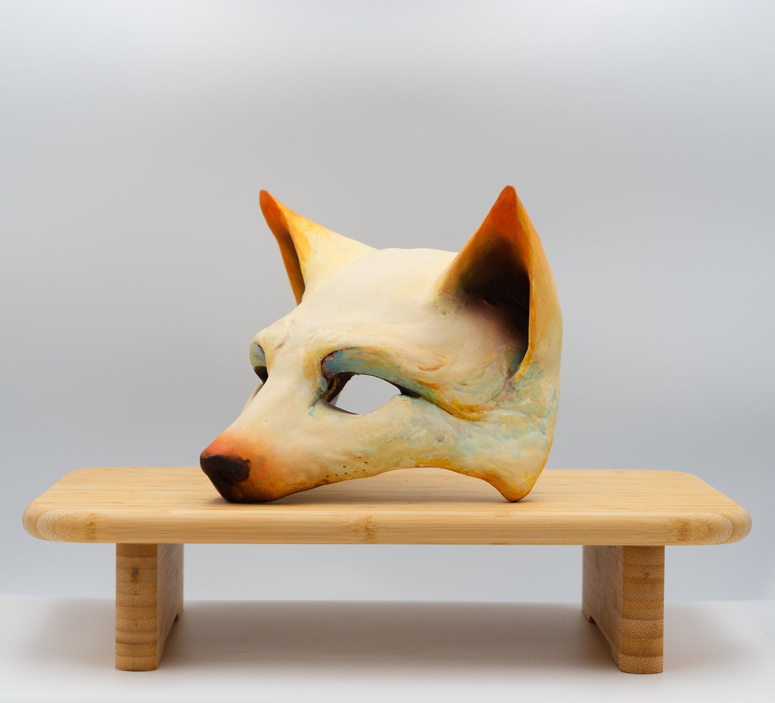 Hand-painted FOX MASK Unique Therian Animal Mask for Adults Unisex ...