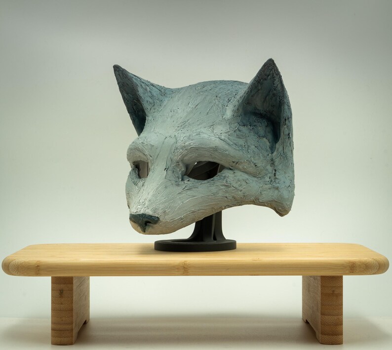 FOX Mask CLAY III Unique Piece. Animal Mask for Adults Original Design ...