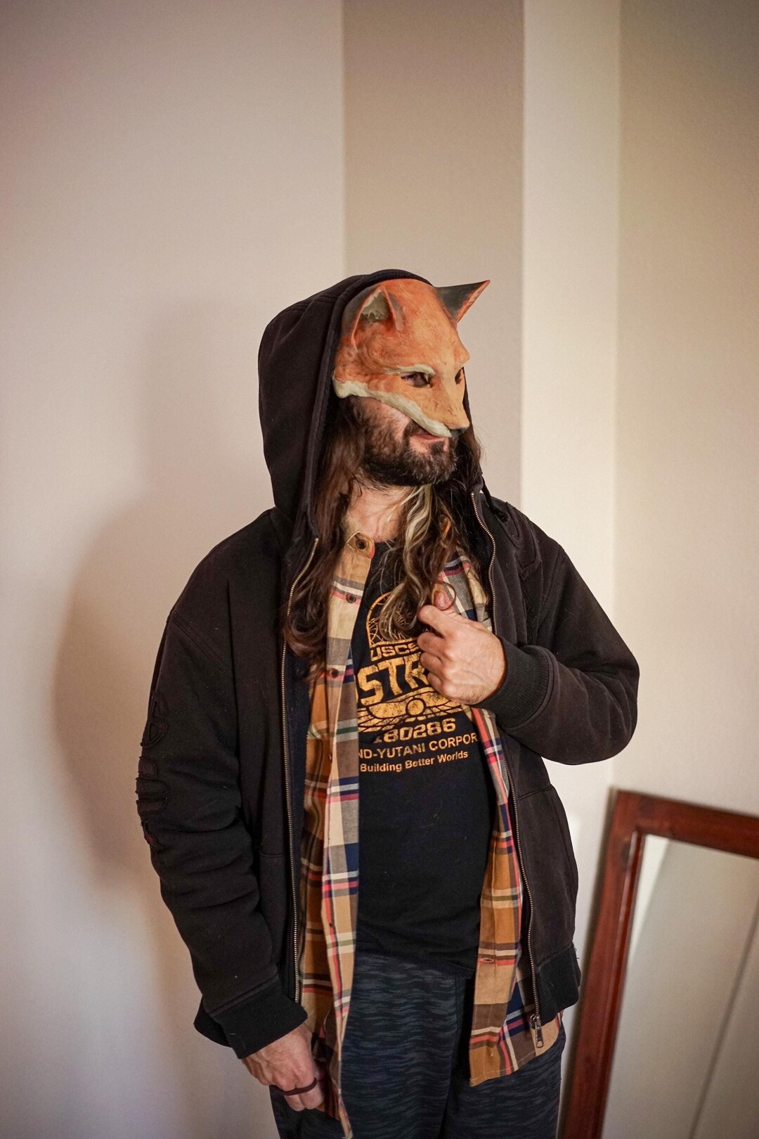 FOX Mask CLAY II Animal Mask for Adults Original Design Perfect for ...