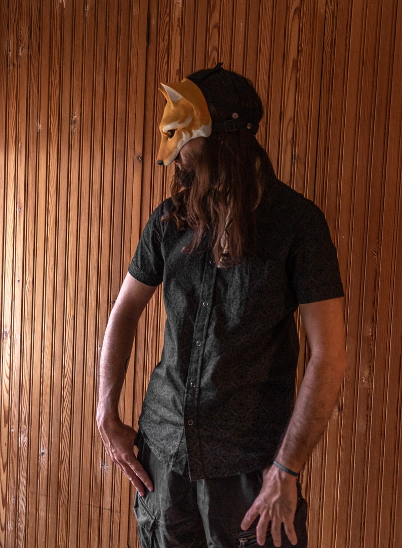 Hand-painted FOX MASK Unique Therian Animal Mask for Adults Unisex ...
