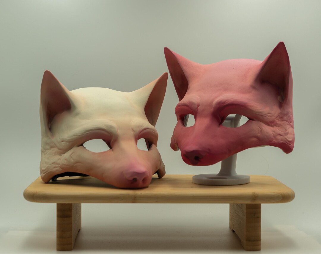 Fox Mask Hand-painted 13 Color Options Therian Design for Decoration ...