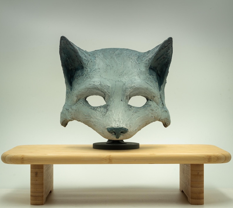 FOX Mask CLAY III Unique Piece. Animal Mask for Adults Original Design ...