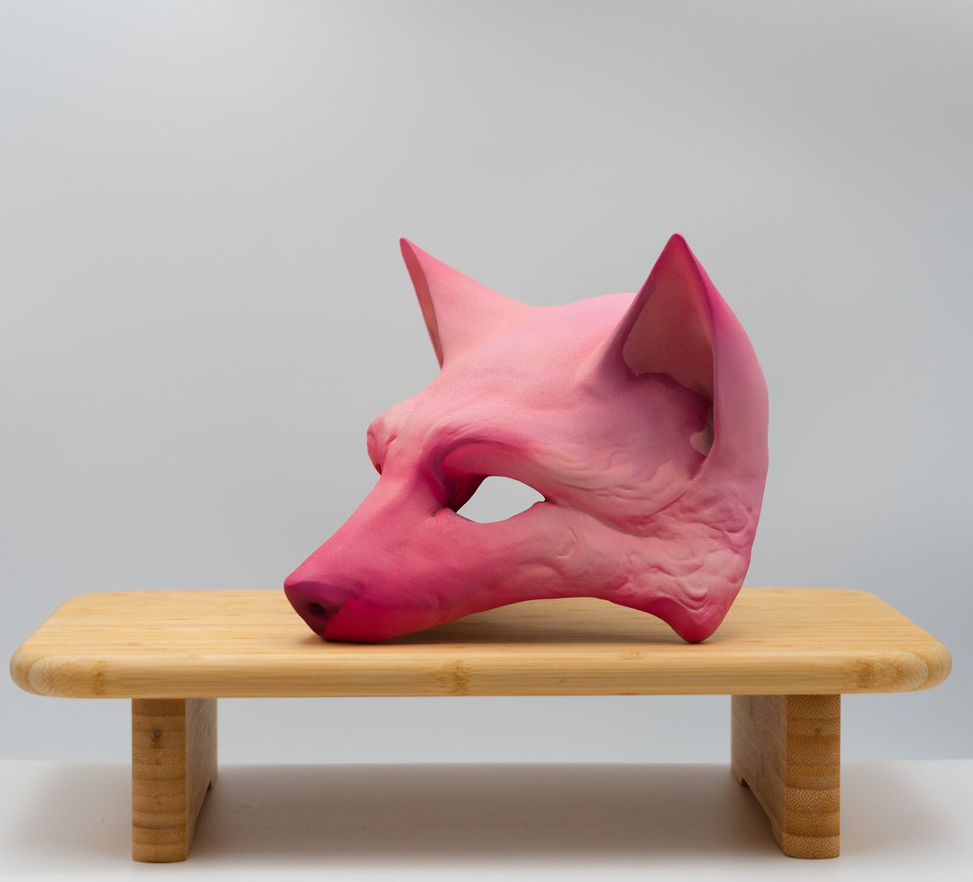 Fox Mask pucha for Cosplay or Costume Decoration 3D Designed and Printed Mask With Adjustable ...