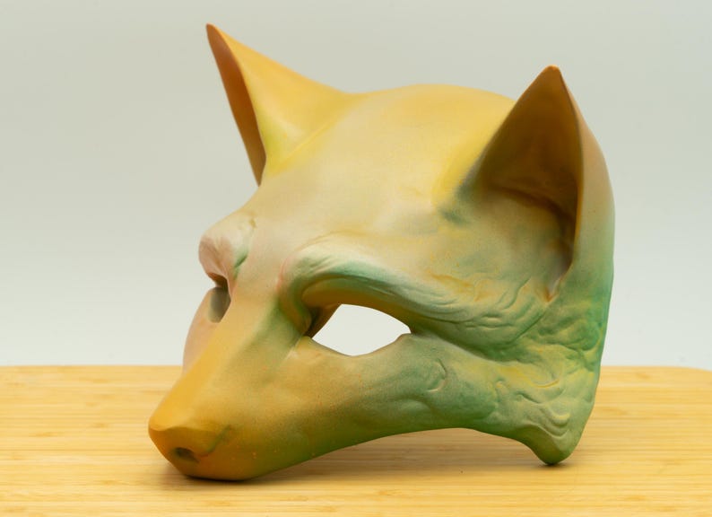 Handmade RGB Fox Mask: 3D Printed Cosplay Costume - Etsy