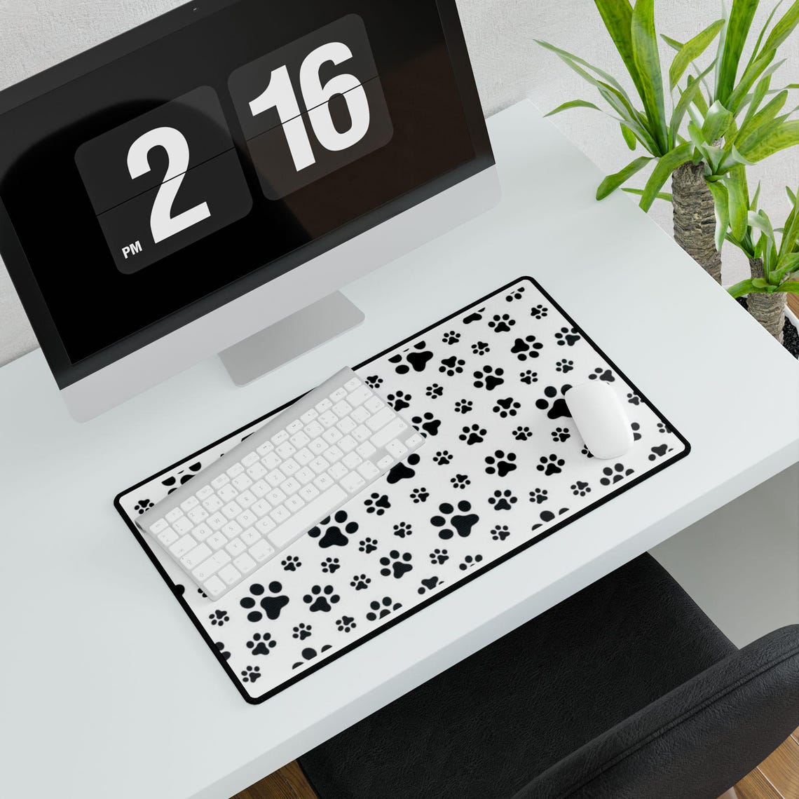 Paw Print Desk Mat - Etsy