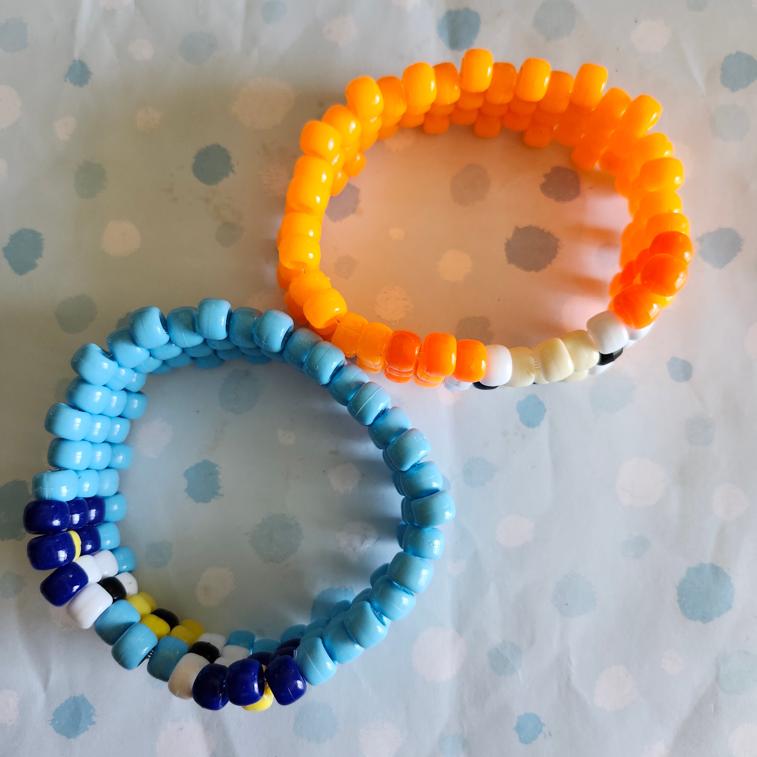 Bluey and Bingo Kandi Cuffs - Etsy