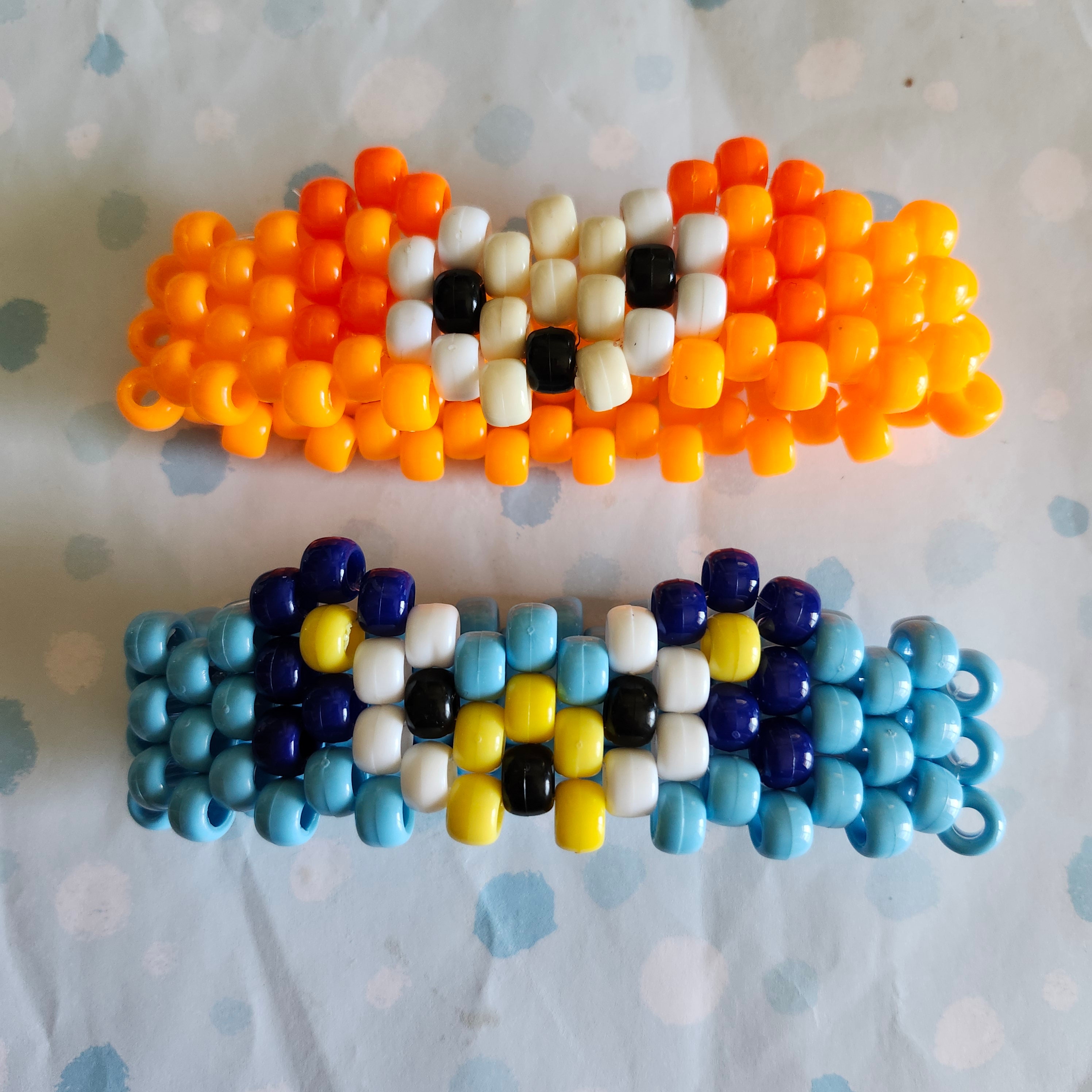 Bluey and Bingo Kandi Cuffs - Etsy