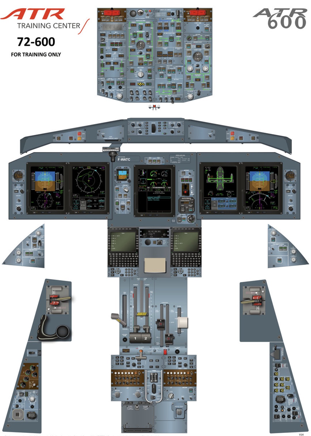 ATR 72 - 600 Cockpit Poster - Etsy
