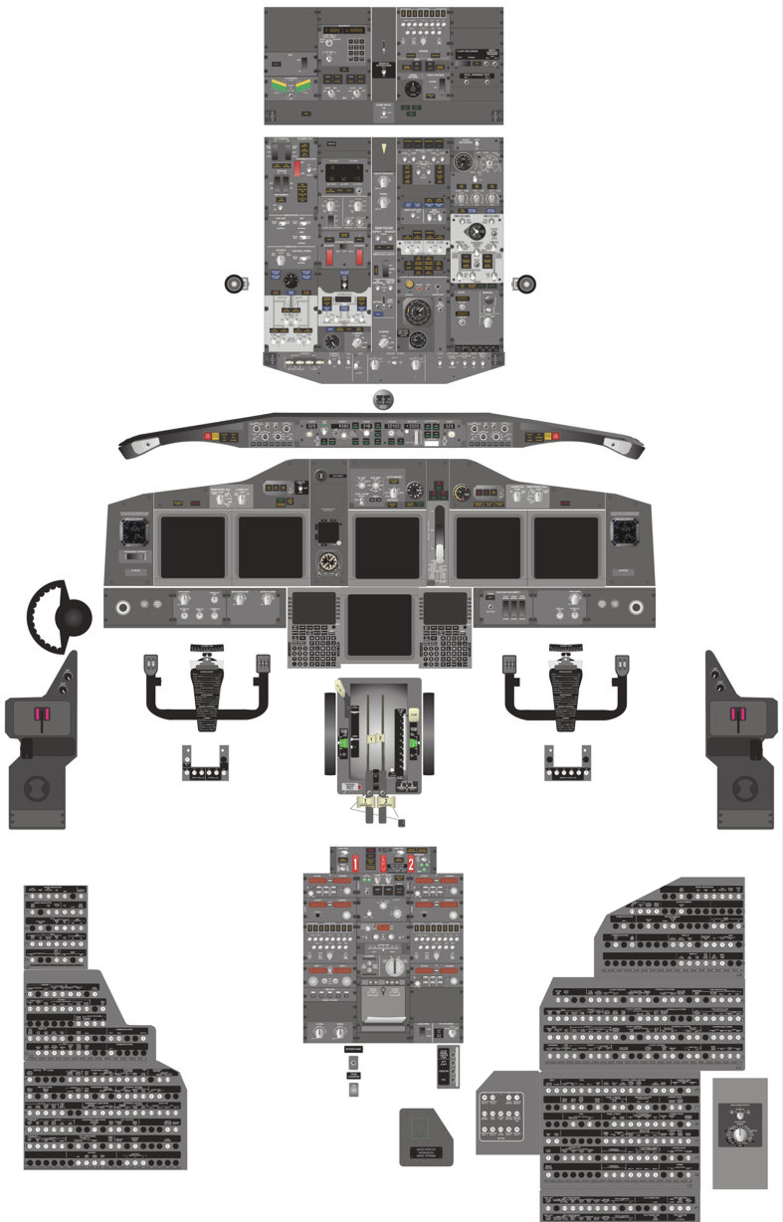 Boeing 737 NG Cockpit Poster - Etsy