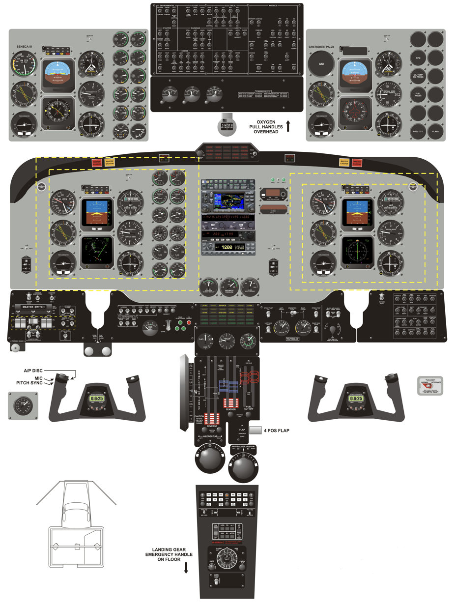 Piper Cherokee PA28 Cockpit Poster - Etsy