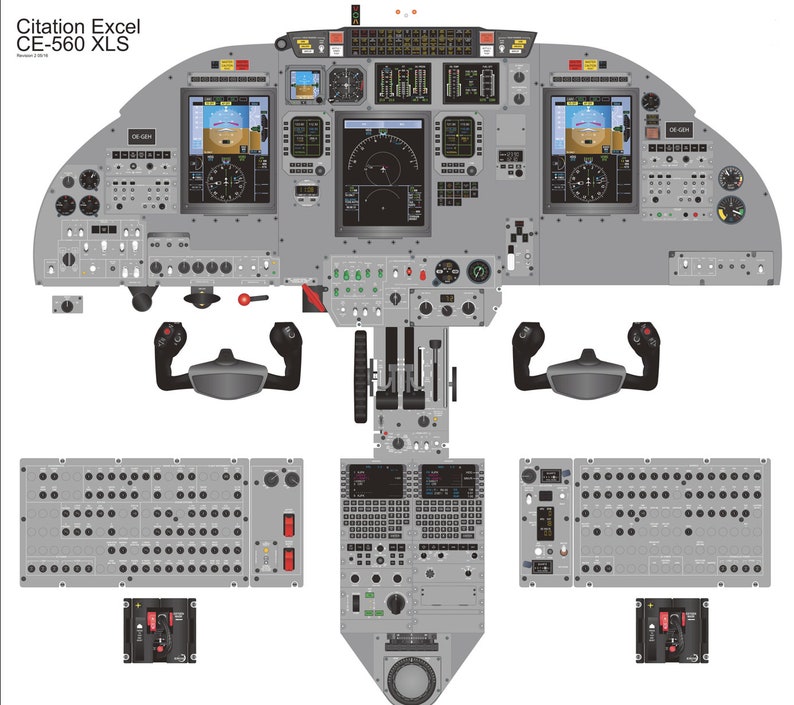 Cessna Citation CE-560 XLS Cockpit Poster - Etsy