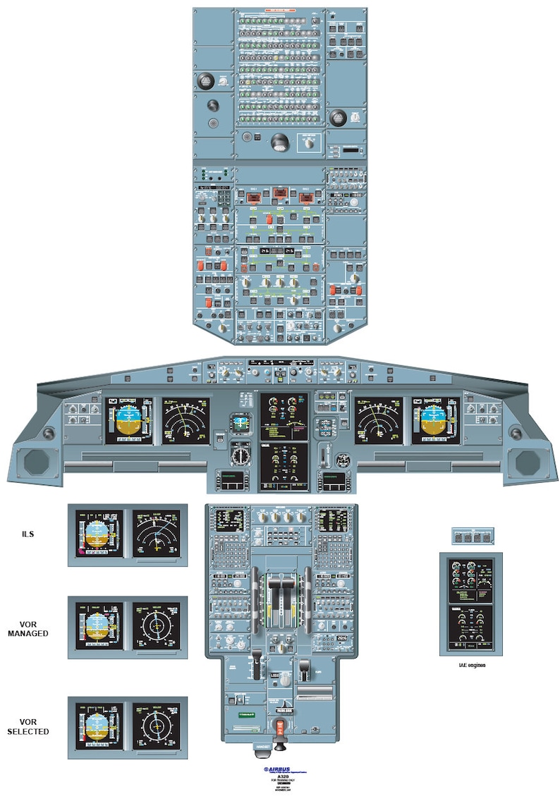 Airbus A320 Cockpit Poster - Etsy