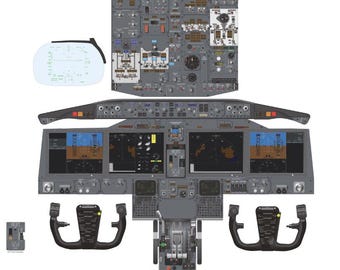 Boeing 737 MAX Cockpit Poster - Digital Download - Etsy