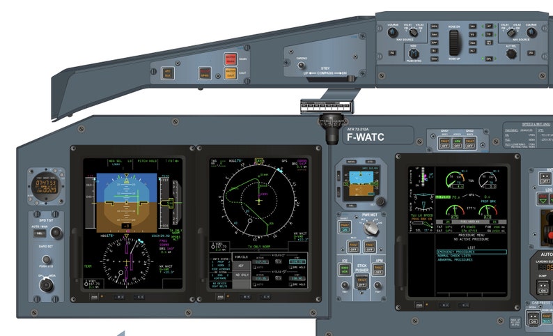 ATR 72 - 600 Cockpit Poster - Etsy