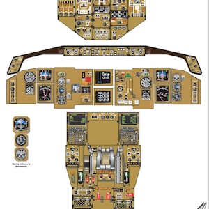 Boeing 767 300ER Cockpit Poster - Etsy