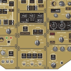Boeing 767 300ER Cockpit Poster - Etsy