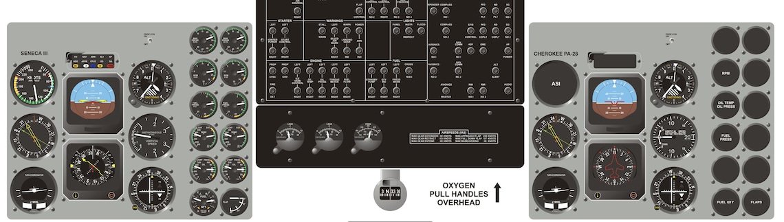 Piper Cherokee PA28 Cockpit Poster - Etsy