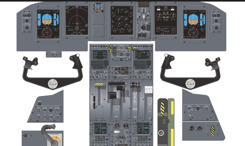 Bombardier Aerospace Q400 Dash 8 Next Gen. Cockpit Poster - Etsy